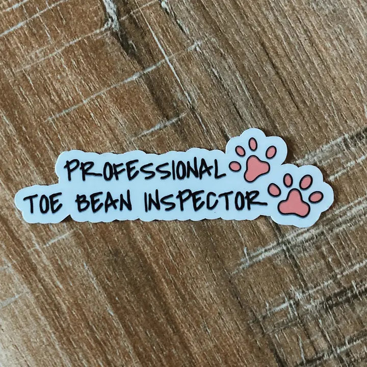 Professional Toe Bean Inspector Vinyl Sticker – Veterinary Survival Box